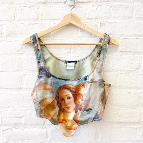 Zara | Tops | Zara Birth Of Venus Corset Top Small | Poshmark